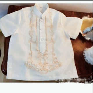 BARONG TAGALOG SHORT SLEEVE FOR KIDS AND ADULT | Shopee Philippines
