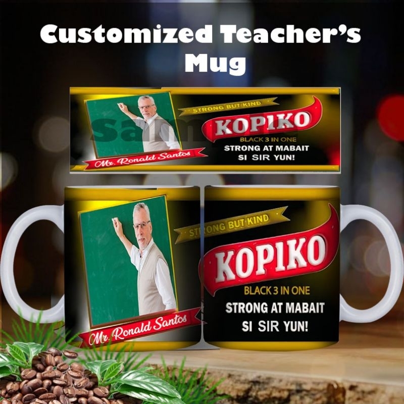 Customized Teacher's Mug with a photo Kopiko Inspired | Shopee Philippines