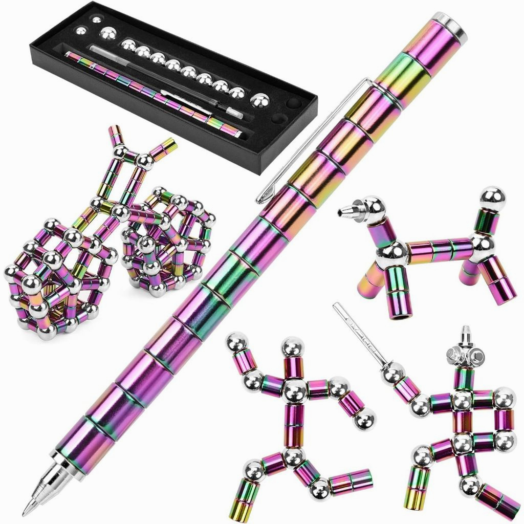 Creative Magnetic Decompression Multi-Function Pen Ballpoint Writing ...