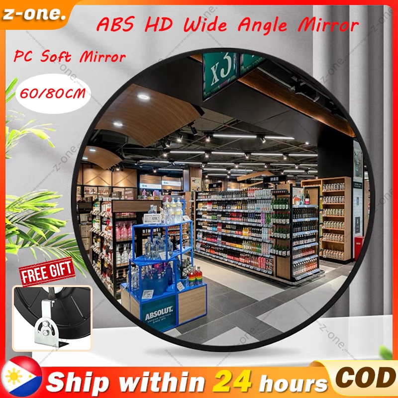 【COD】60/80CM Outdoor and Indoor Traffic Road Wide-angle Mirror, Concave ...