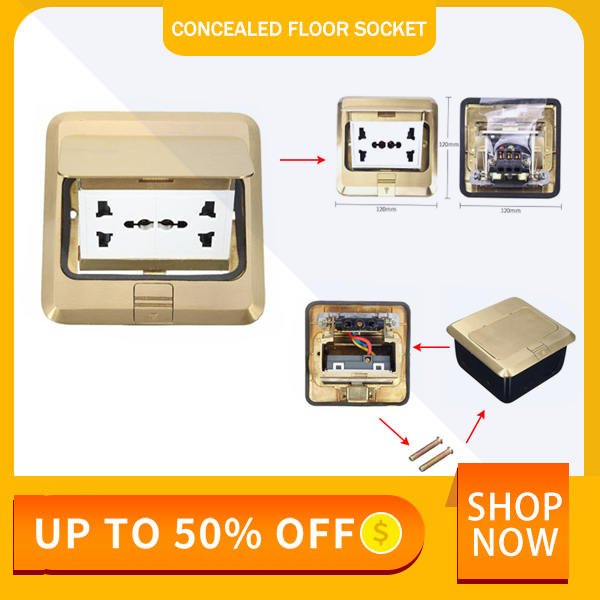 Universal 250V Ground Socket 5 6-prong Socket for Kitchen/Office/Home ...