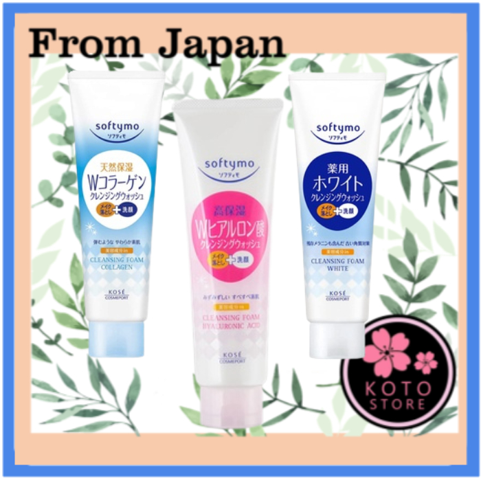 Kose Softymo Cleansing Foam 190g, Collagen, White, Hyaluronic Acid, Made in Japan, Ship from ...