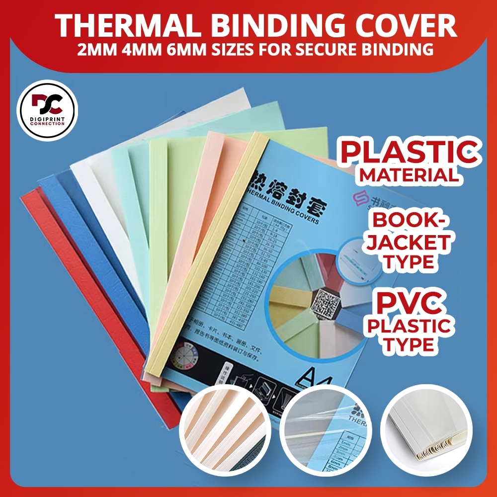 20pcs White Hot Melt A4 Binding Cover 2/4/6mm Thermal Sealing for Hot ...