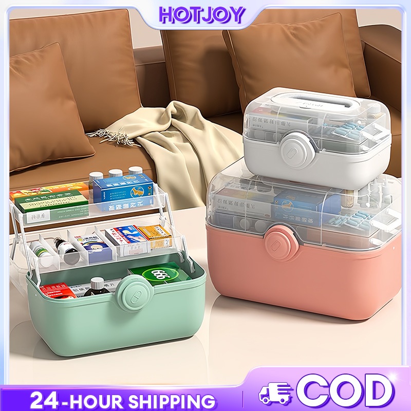 First Aid Kit Box Plastic Medicine Storage Organizer Medicine Kit Box ...