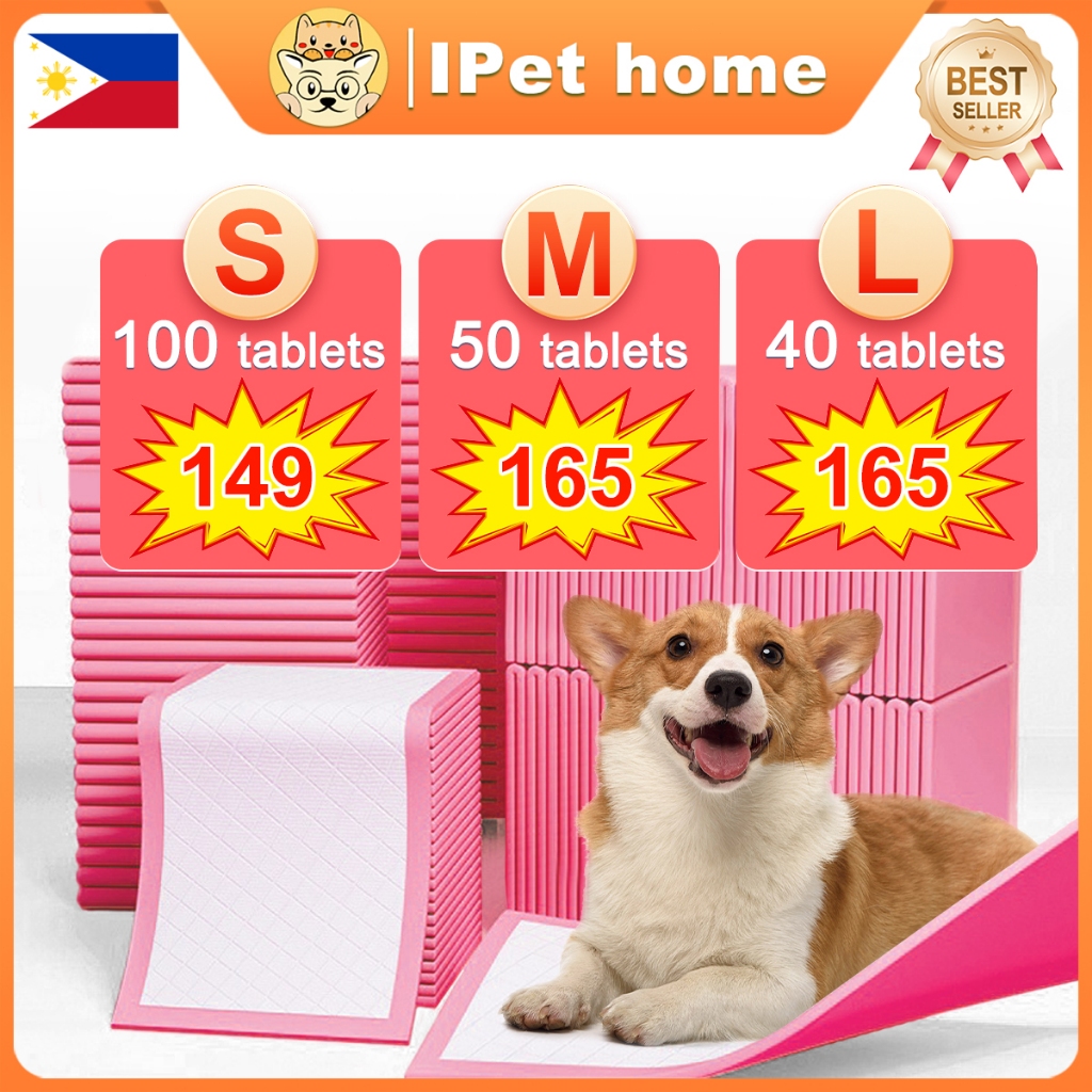 100pcs/50pcs/40pcs Dog Pee Pad Per Pack Pee Pads For Dogs Puppy Pet Wee ...