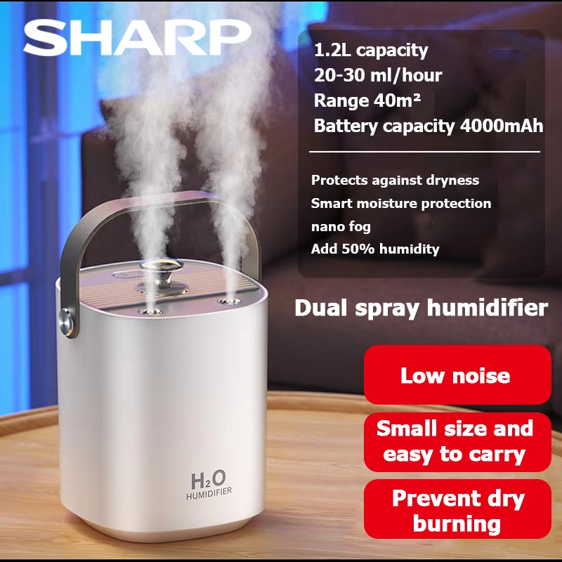 Sharp Humidifier Air Purifier USB Portable Ultrasonic Purifier LED ...
