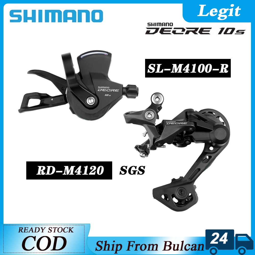 1x10 speed Groupset 10v DEORE M4100 Shifter Lever M4120 SGS Rear Derailleur Original Shimano ...