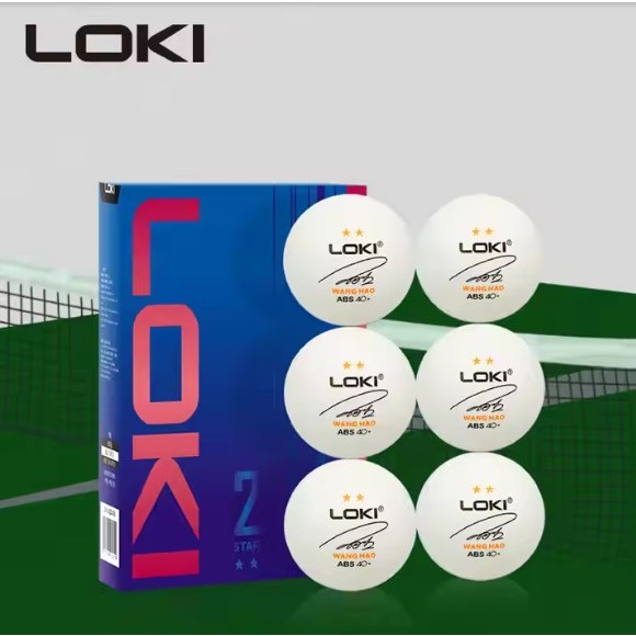1Box 6pcs Loki WangHao 3Star ABS 40+ Premium Ball Original table tennis ...