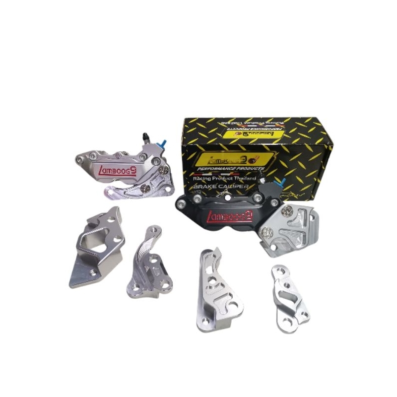 L9 4 pot cnc brake caliper set for mio/aerox/nmax/wave/R150/Sniper/Movi ...