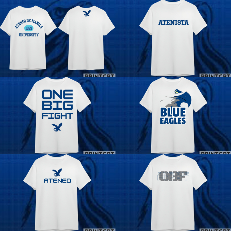 [Oversized] Ateneo Blue Eagles White Support Shirt| UAAP Shirt| Unisex ...
