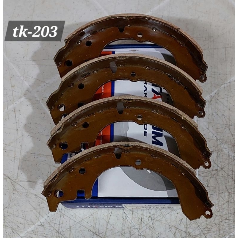 TK-203 REAR BRAKE SHOE ASSEMBLY TOYOTA COROLLA 3K , 4K TITANIUM/SPORTEC ...