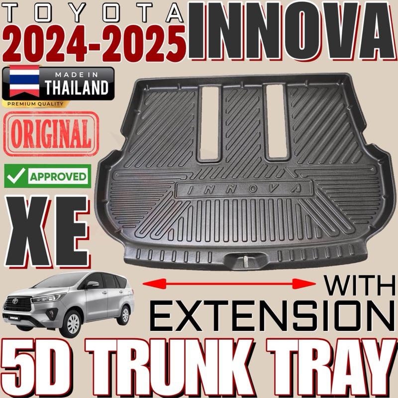 TOYOTA INNOVA XE 2024-2025 PREMIUM 5D TRUNK TRAY WITH EXTENSION (innova ...