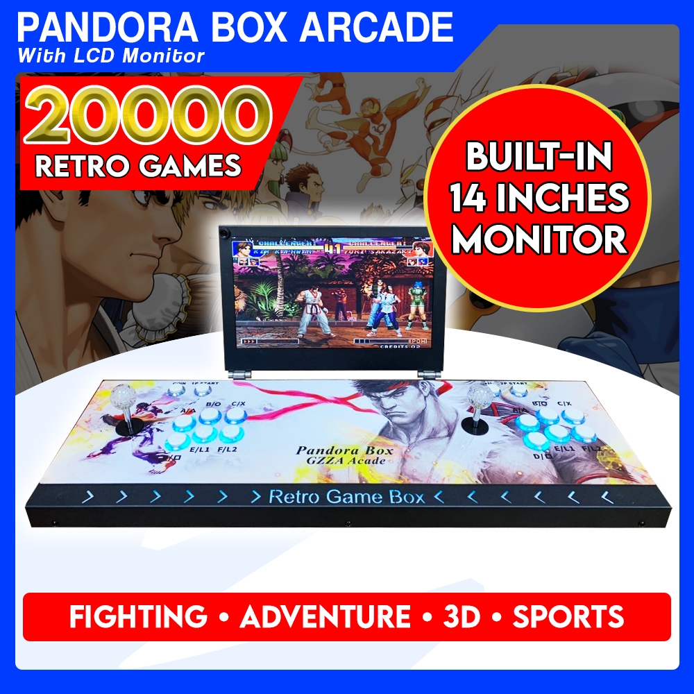 Plug & Play 20,000 in 1 Pandoras Box Game Box 2 Players Retro Game Box ...