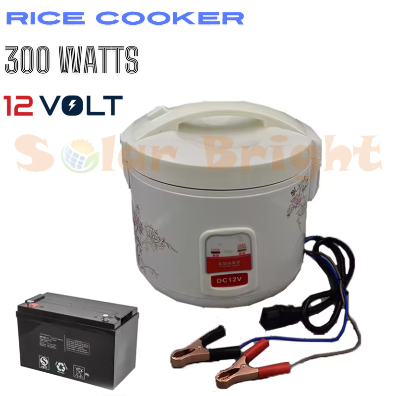 DC 12 VOLTS Rice Cooker 250W 300W For Solar Battery Efficient and ...
