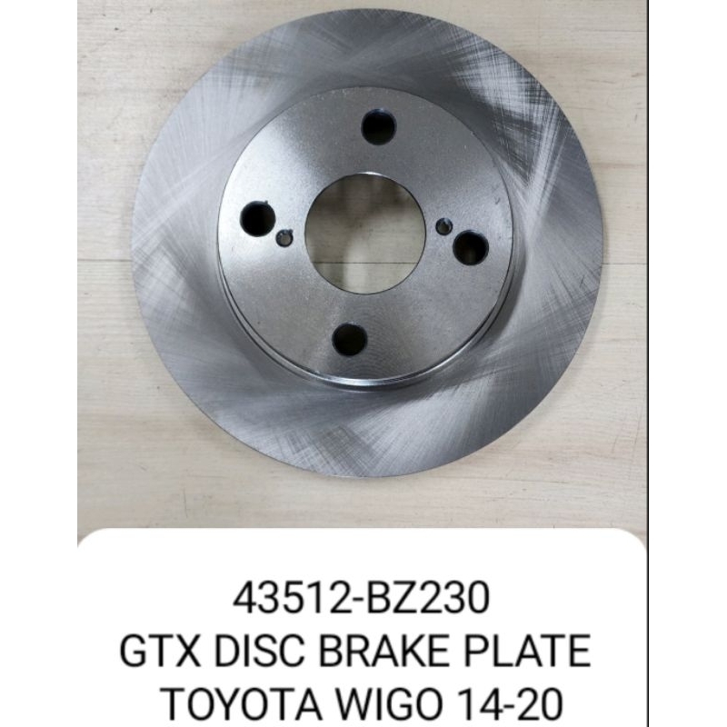ROTOR DISC / DISC BRAKE PLATE TOYOTA WIGO (2014-2020) | Shopee Philippines