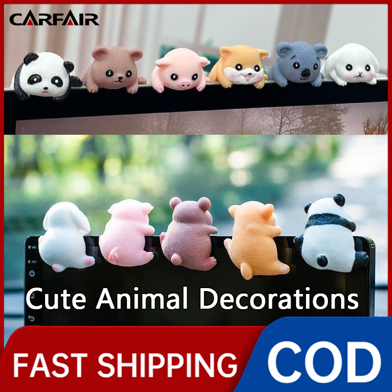 Cute Animal Decorations Computer TV Monitor Ornaments Crouching Car ...