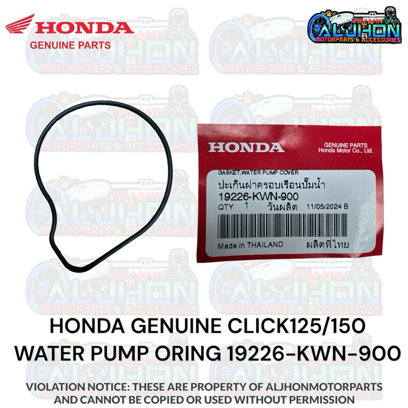 HONDA GENUINE WATERPUMP ORING CLICK125/150 19226-KWN-900 | Shopee ...