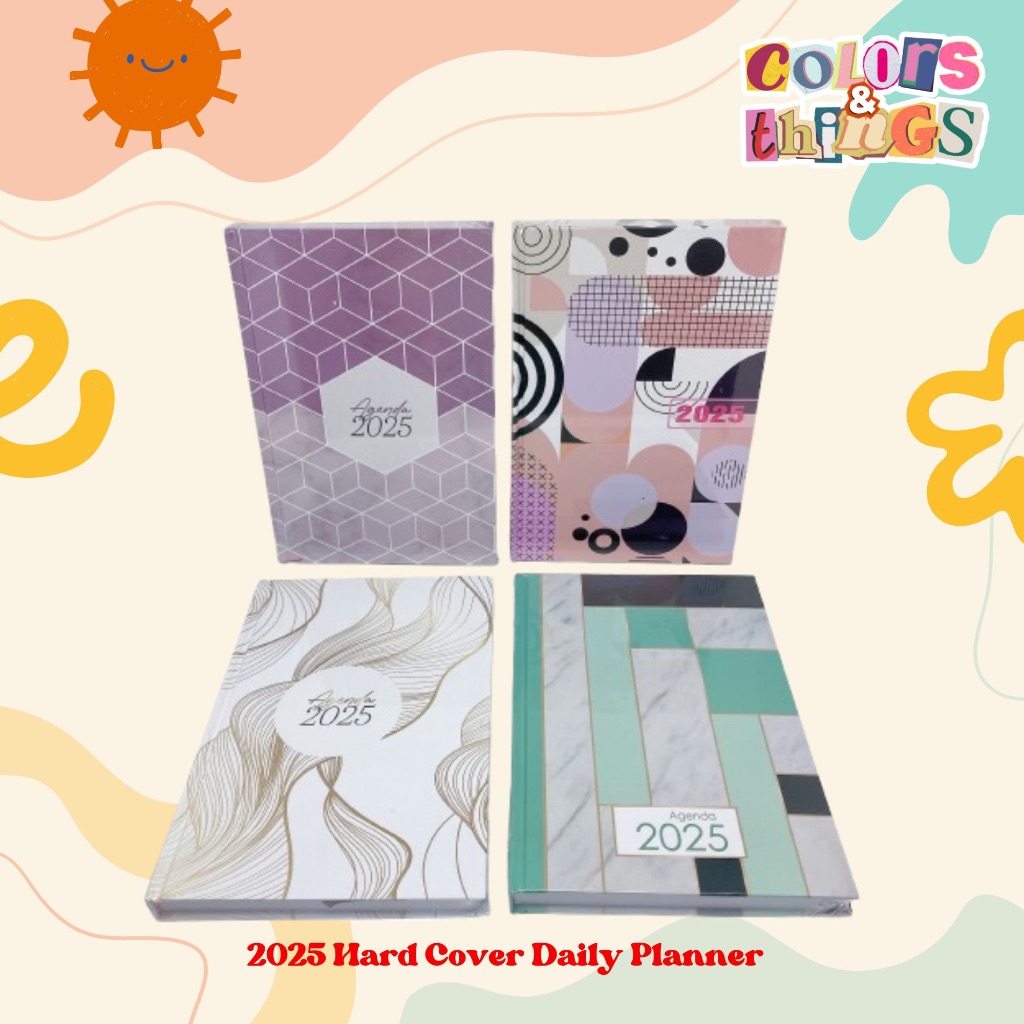 2025 Minimalist Positive Structure Hardbound Daily Planner 22309-2 | Shopee Philippines
