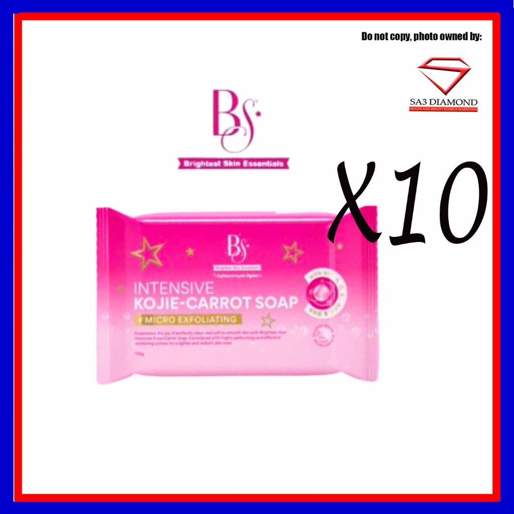 10BARS SOAP/BOX Brightest skin kojic Carrot Soap Savers Pack | Shopee ...