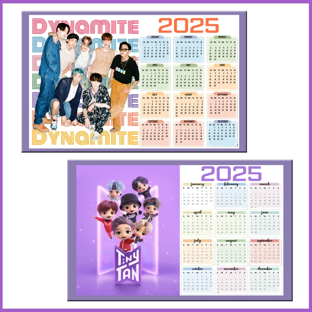 2025 BTS Calendar Ref Fridge Magnet Collections 6x4 | Shopee Philippines