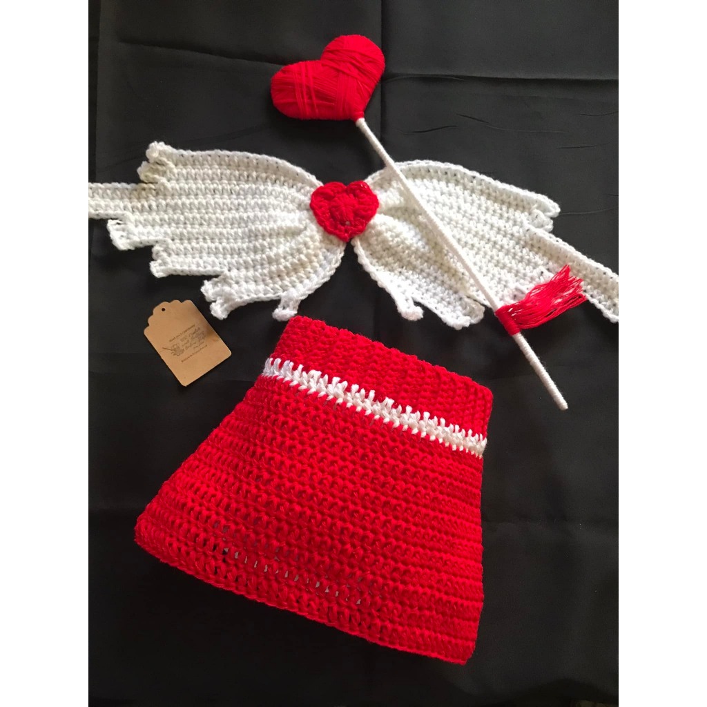 Crochet inspired cupid baby girl costume (made upon order) | Shopee ...