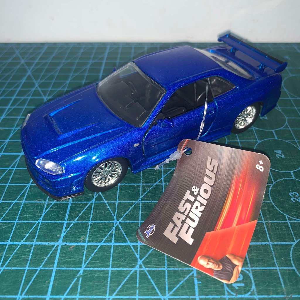 Jada 1/32 Scale Fast & Furious Brian GT-R R34 Die-cast Car (Pull Back ...
