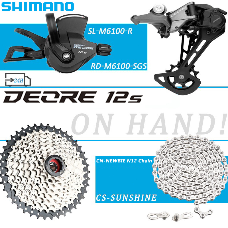 Original SHIMANO DEORE M6100 1x12 Speed Groupset Mountain Bike Accessories NEWBIE SUNSHINE ...