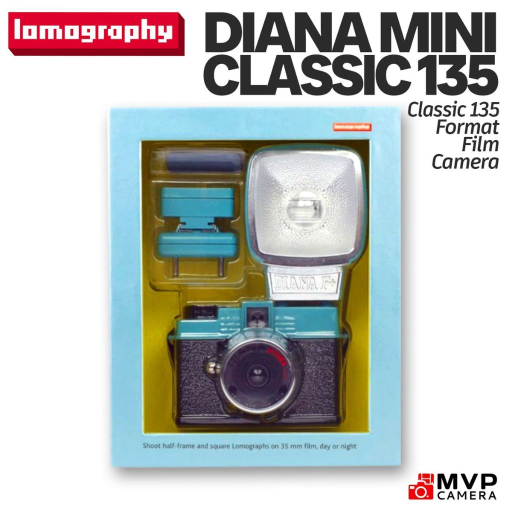LOMOGRAPHY Diana Mini Camera and Flash 35mm Square and Half Frame Film ...