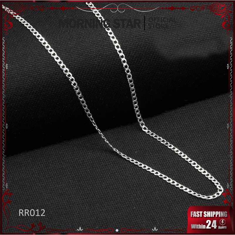 Morning Star Silver ME012 92.5 Italy Silver Mens Neckalace NMS140 ...