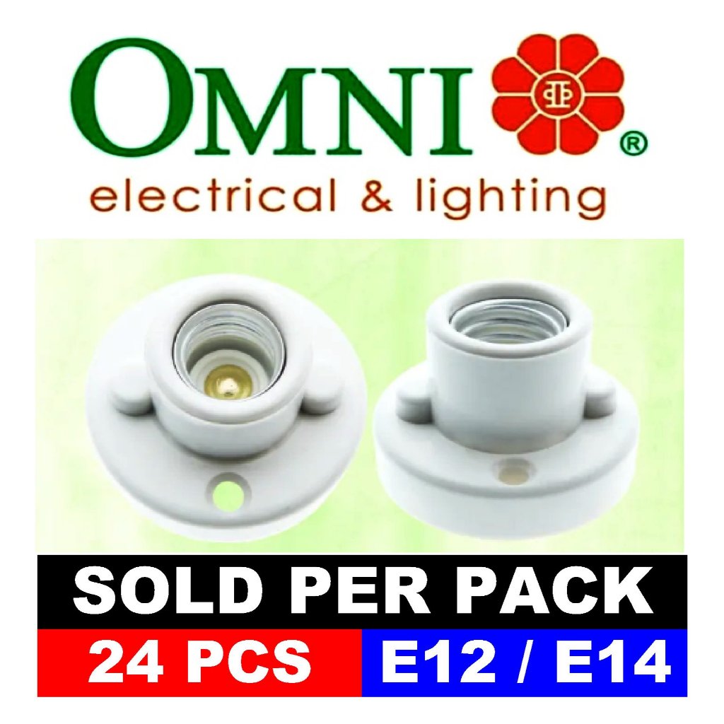 OMNI CANDELABRA SOCKET E12 OR E14 (SOLD PER PACK) | Shopee Philippines
