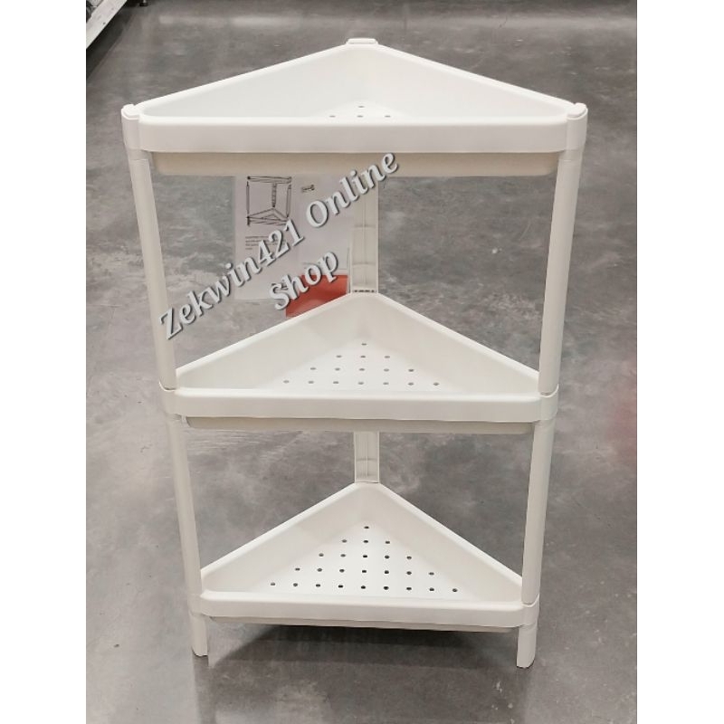VESKEN Ìkea Corner shelf unit, white33x33x71 cm (13x13x28 ") | Shopee ...