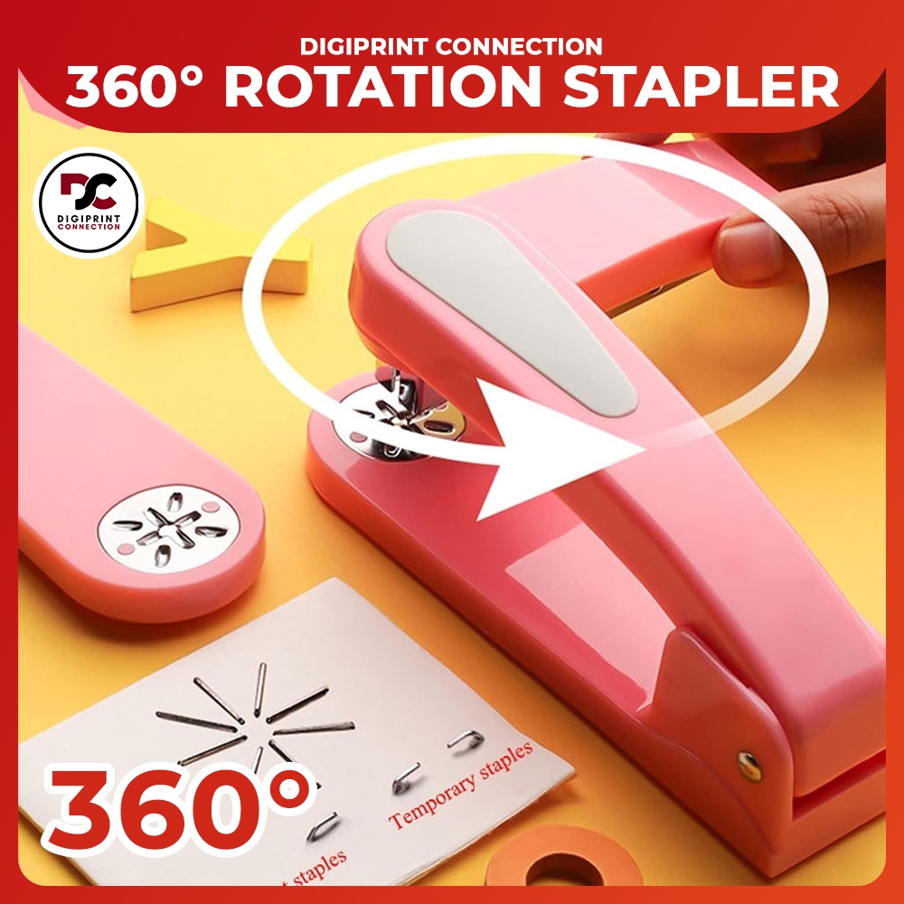 KW-TRIO 360 Stapler Rotation Heavy Duty Stapler 24/6 Staples Effortless ...