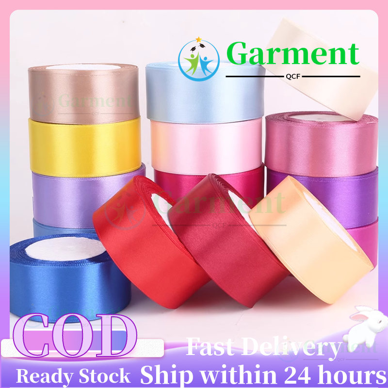 【Ready Stock】25Yards/Roll 4cm ribbon, satin ribbon, decorative ribbon ...