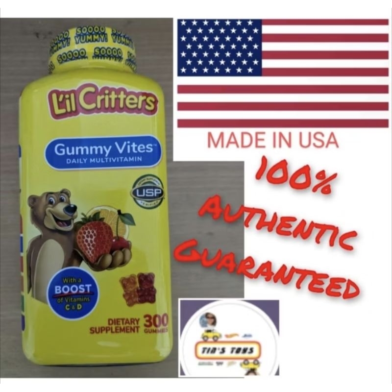 L'il Critters Gummy Vites Daily Multivitamin 300 Gummies🇱🇷 | Shopee ...