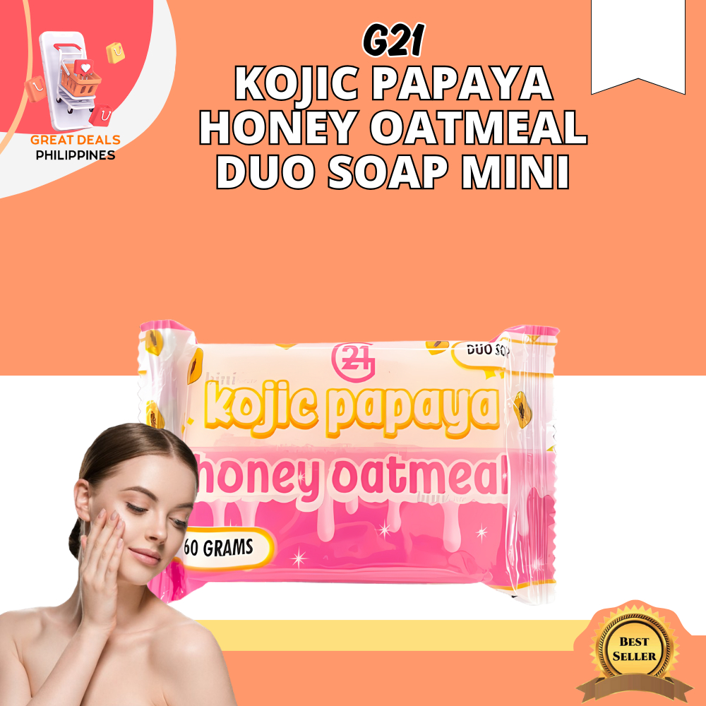 Authentic G21 Kojic Papaya Honey Oatmeal Duo Mini Soap Whitening ...
