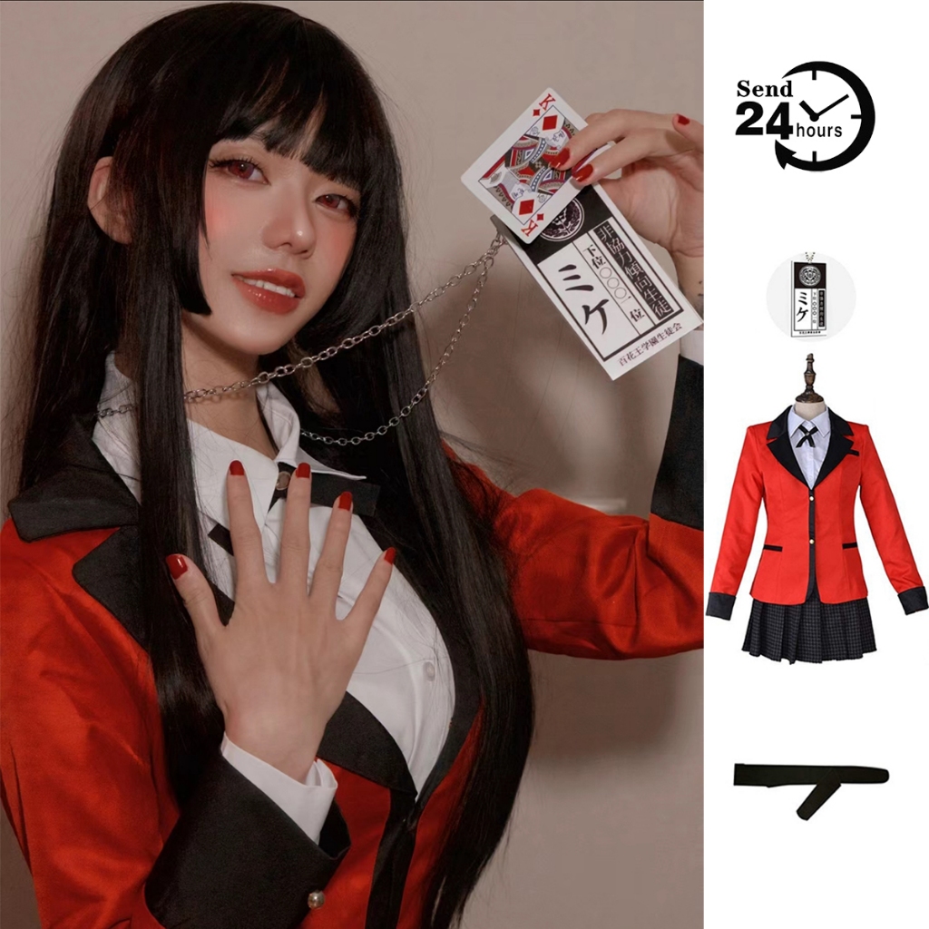 Kakegurui Yumeko Jabami Costume for Women Girl Adult Jabami Yumeko ...