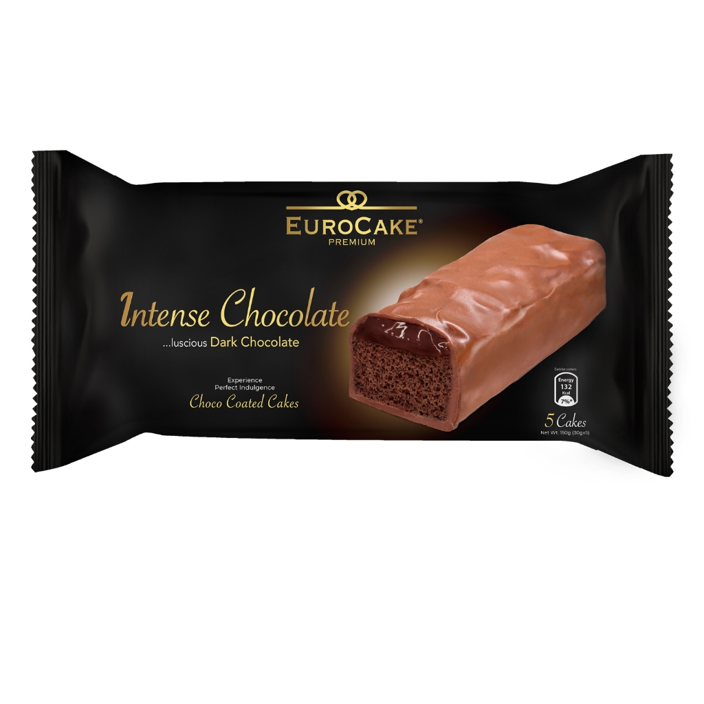 Eurocake Premium Intense Chocolate choco coated cakes 150g (30g x 5pcs ...