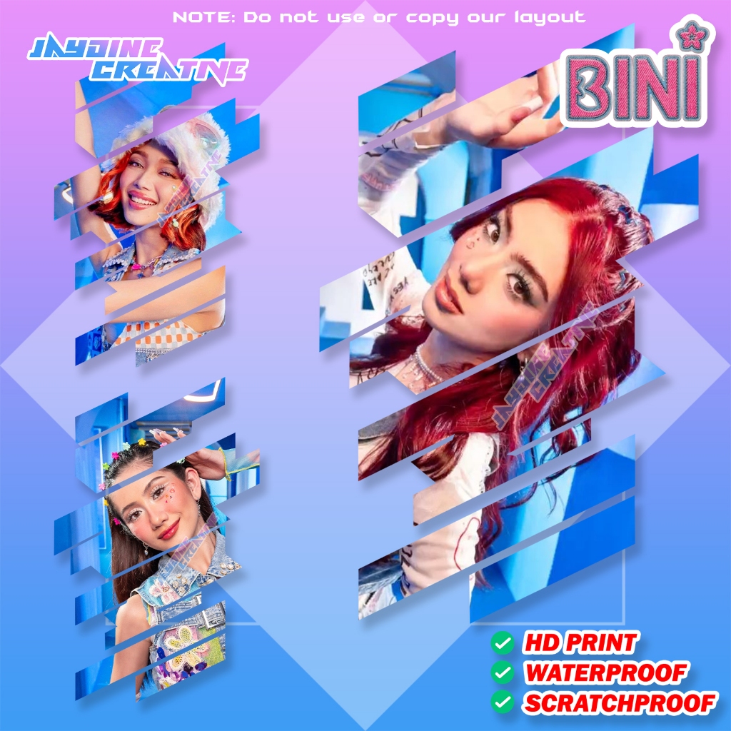 Bini Stripe Design Sticker Indoor Outdoor Vinyl Sticker, Waterproof ...