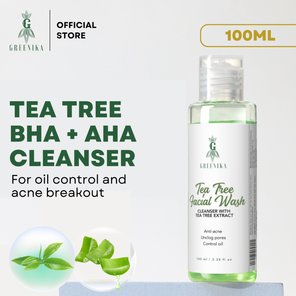 [ DEEP CLEANSING ] Greenika Tea Tree Facial Wash with Salicylic Acid ...