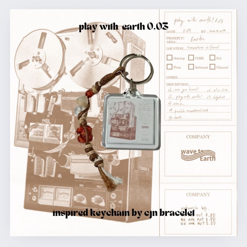 Play with earth 0.03 by Wave to Earth Inspired keychain | Shopee ...