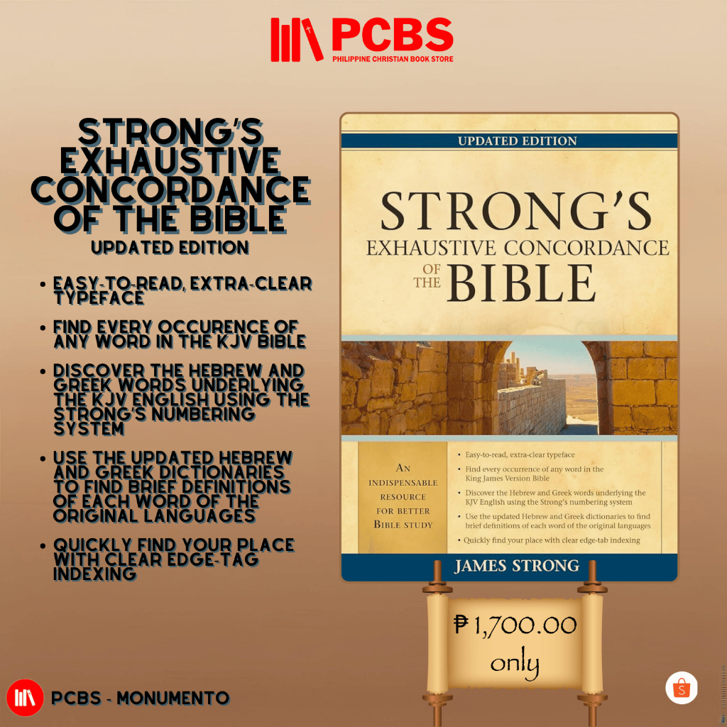 PCBS Strong's Exhaustive Concordance of the Bible Updated Edition ...