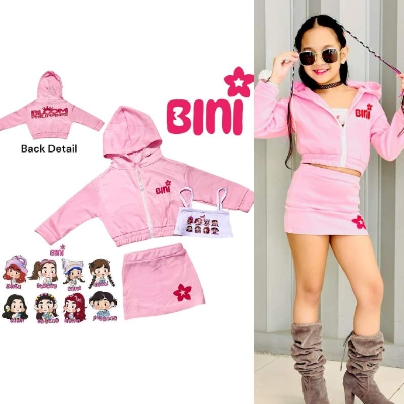 BINI BINIverse️ 3 in 1 Jacket, Tops, and Jackey Set for Girls - Cotton ...