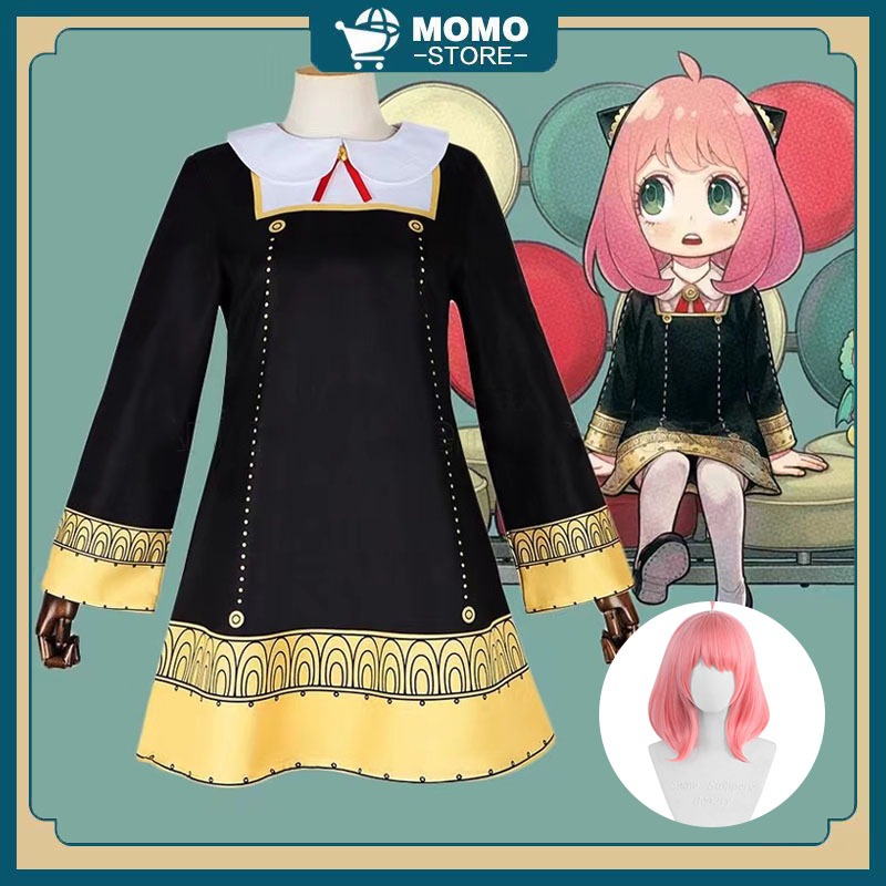 Anime SPY X FAMILY Anya Forger Cosplay Costume Kids Adult Halloween ...