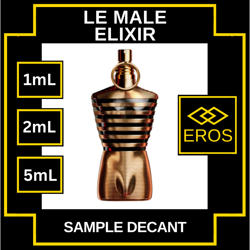 Le Male Elixir 1mL 2mL 5mL DECANT perfume sample vial repacked EROS PH FRAGRANCE | Shopee ...