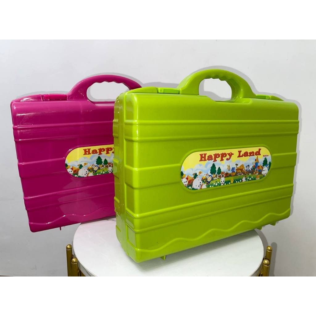 BIG attache case school bag 15x4x11" / book and school supplies storage ...