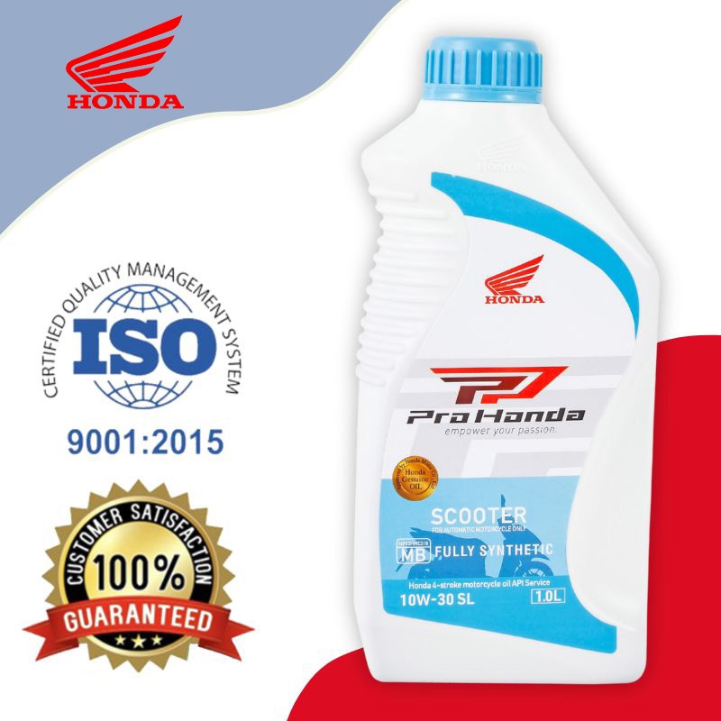 Honda Genuine Fully Synthetic AT Scooter Engine Oil Blue Cap 1 Liter ...