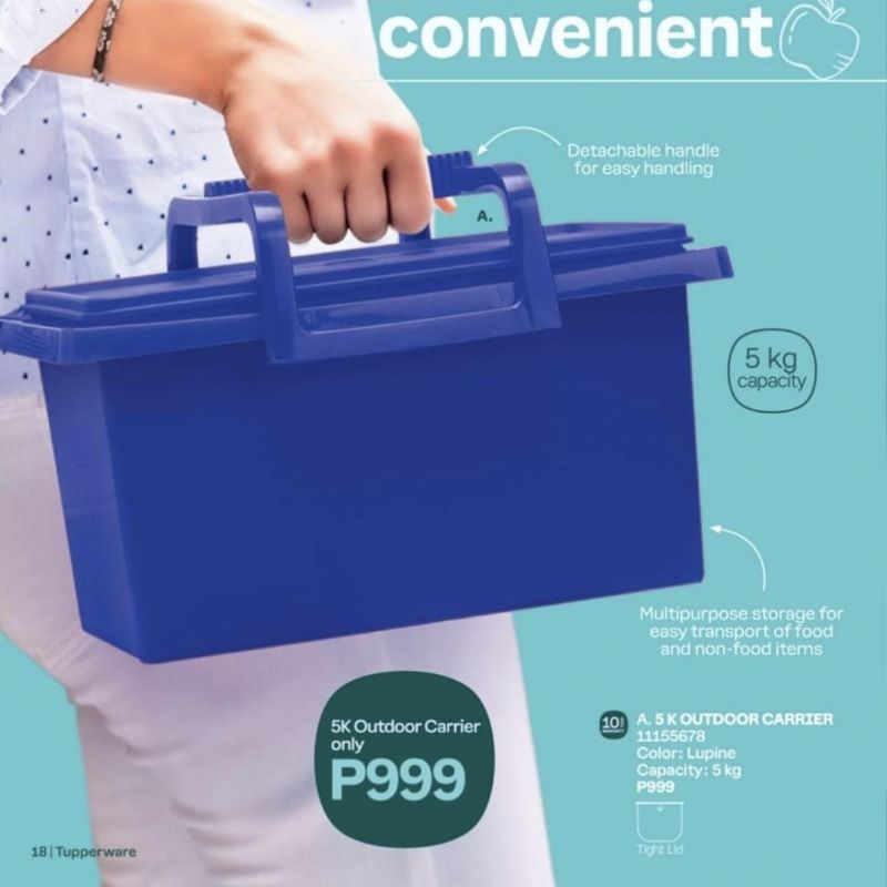 Tupperware 5k Outdoor Carrier | Shopee Philippines