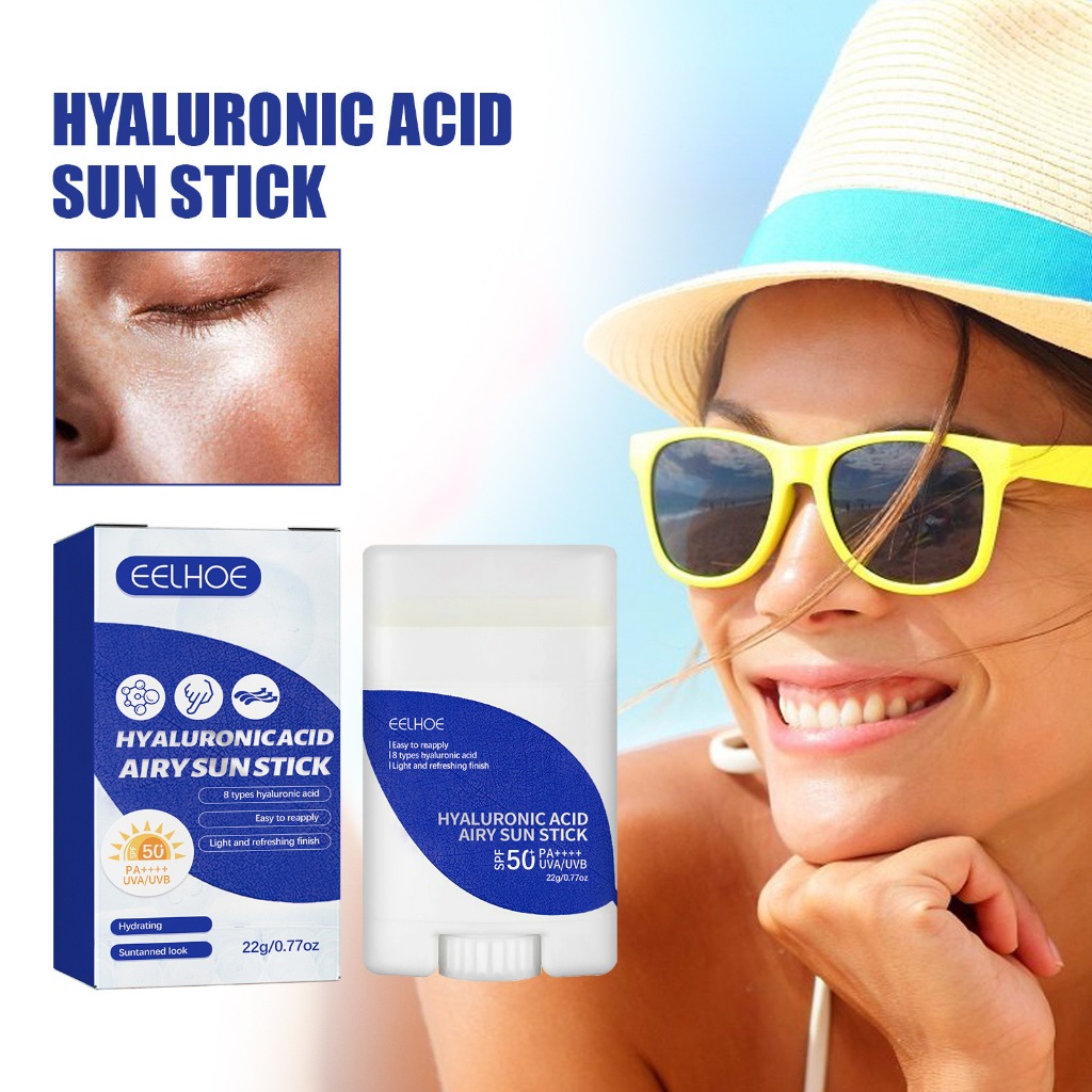 Sunscreen Stick EELHOE 22g SPF50+ PA++++ Hyaluronic Acid Face Sunscreen ...