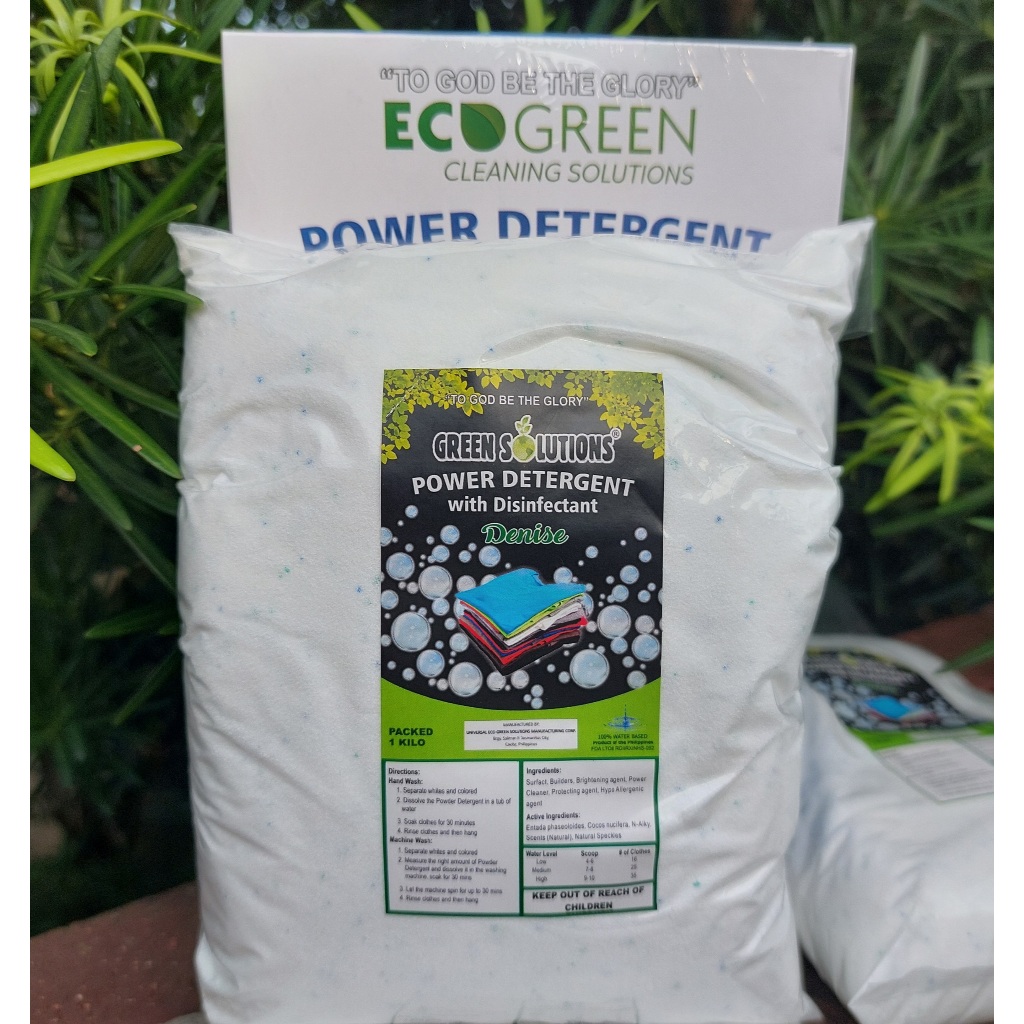 Ecogreen Organic Powder Detergent with Disinfectant (1kg) w/o Box | Shopee Philippines