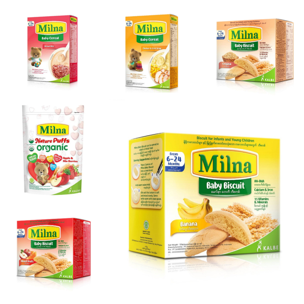 MILNA - BABY BISCUIT, CEREAL AND PUFFS (COMPLETE AND BALANCED NUTRITION ...